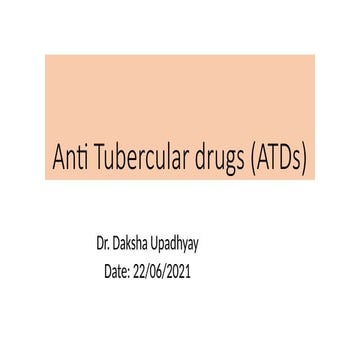Anti tubercular (att) drugs and TB regimes.pptx