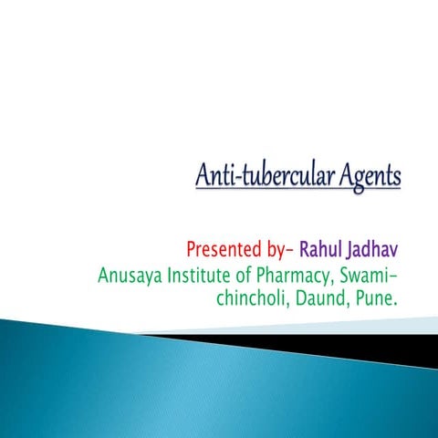 Antitubercular drugs.pdf | PPTX