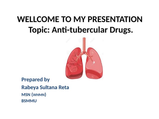 Anti tuberculosis therapy ( att) | PPTX