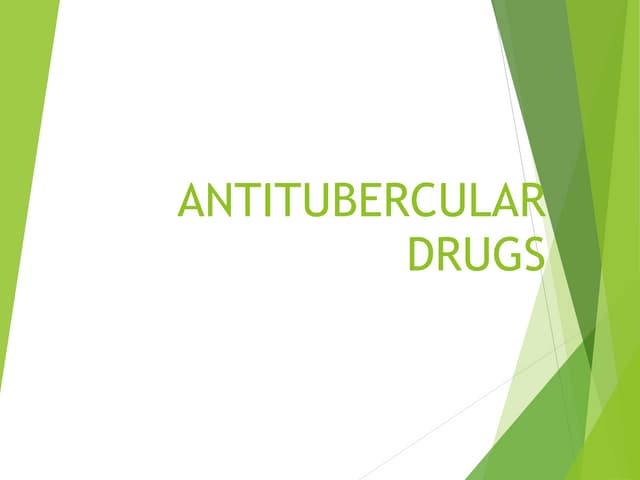 Anti tuberculosis therapy ( att) | PPTX