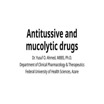 Antitussive and mucolytic drugs, surfactants.pptx