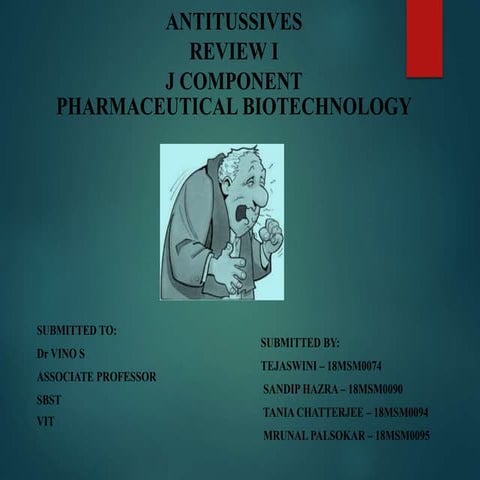 Antitussives drug molecules | PPTX