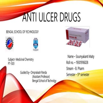 Anti ulcer drugs | PPTX