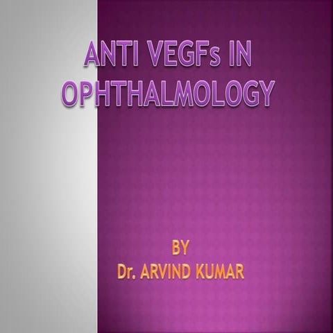 Anti vegf | PPTX