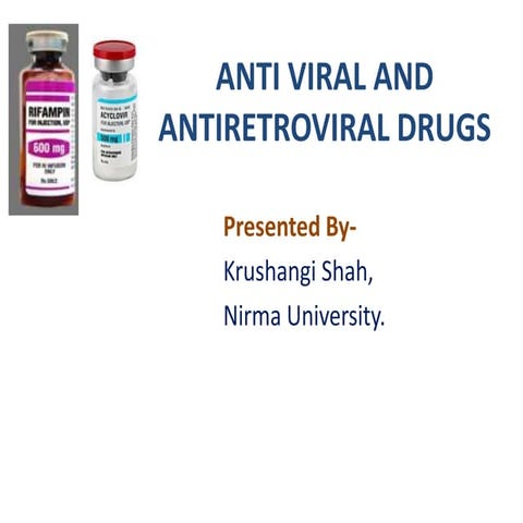 Antiviral drugs | PPTX