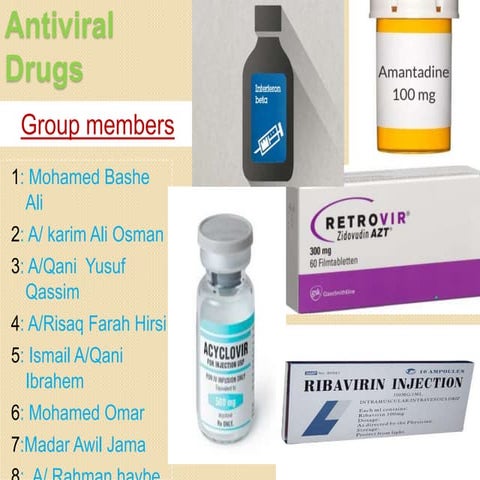 Anti viral drugs presentation | PPTX