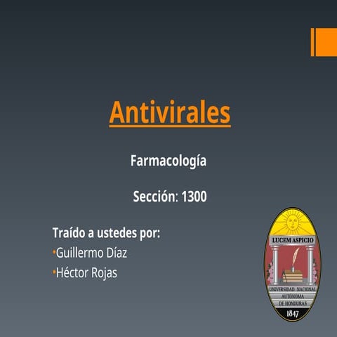 Clasificacion de Medicamentos Antivirales | PDF