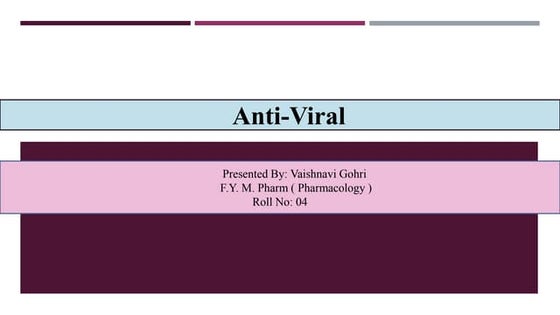 Important Synthesis of Antiviral Drugs | PPT