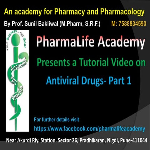Medicinal chemistry of Anti viral agents | PPTX