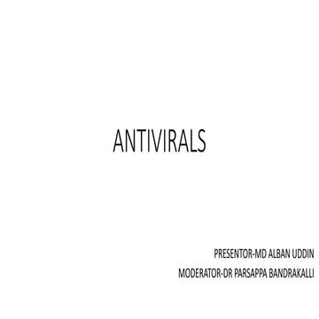 Antivirals in ophthalmology | PPTX