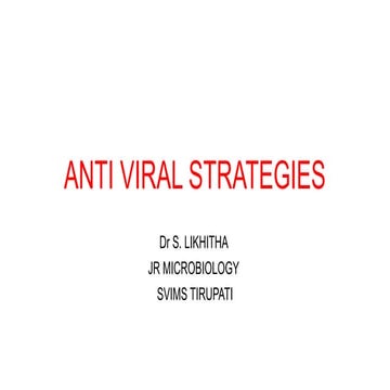 Anti viral strategies.pptx useful to combat viral infections | PPTX