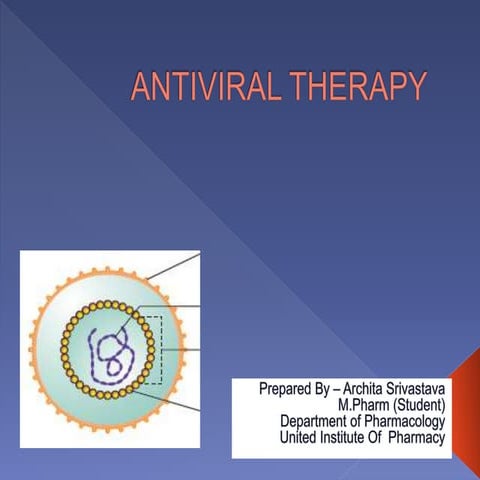 Pharmacology of Anti-viral drugs | PPTX