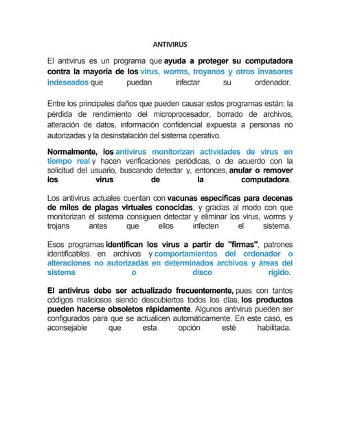 Que es un antivirus | PDF