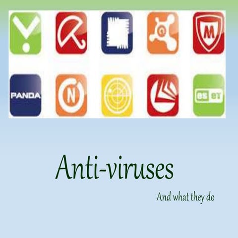 Antiviruses and how they work | PPTX