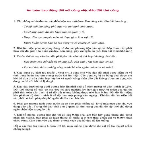 Huong dan thi cong dao dat cong trinh xay dung | PPTX