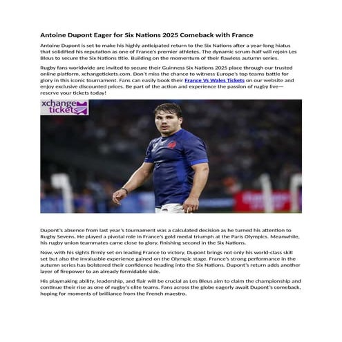 Antoine Dupont Eager for Six Nations 2025 Comeback with France.docx