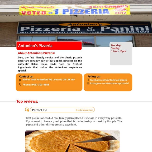 Antonino's pizzeria | PDF