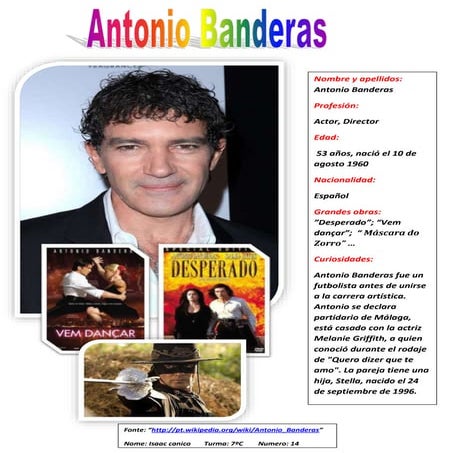 INTERVIEW WITH ANTONIO BANDERAS | PPTX