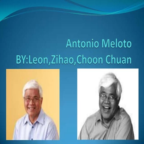 Antonio meloto | PPTX