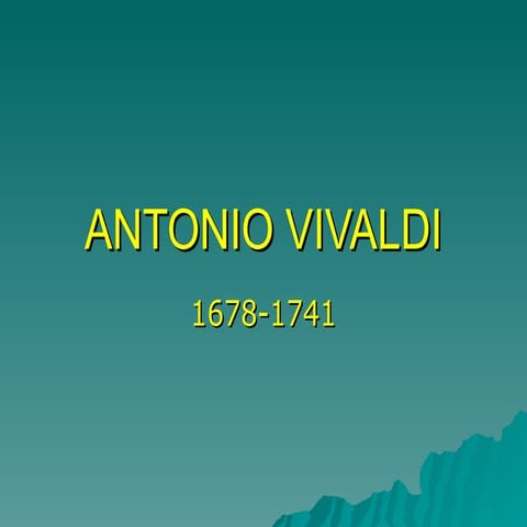 Antonio Vivaldi | PPT