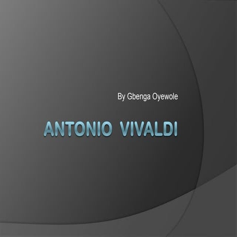 Antonio vivaldi power point | PPTX