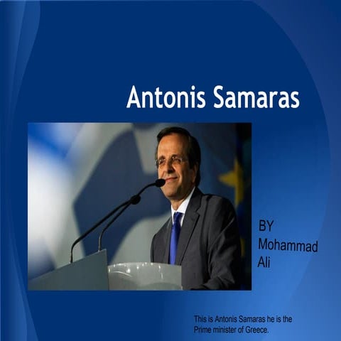 Antonis samaras | PPTX