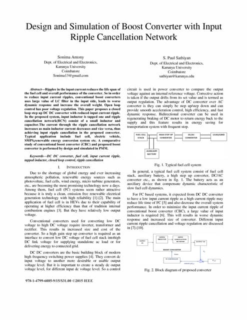 Simulation Of Boost Converter Using Matlab Simulink Pdf