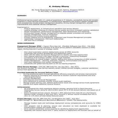 Antony Rhony Resume | DOC