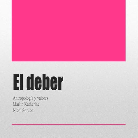 Significado de deber. lineas y argumentos y principios que nos ayudan a ...