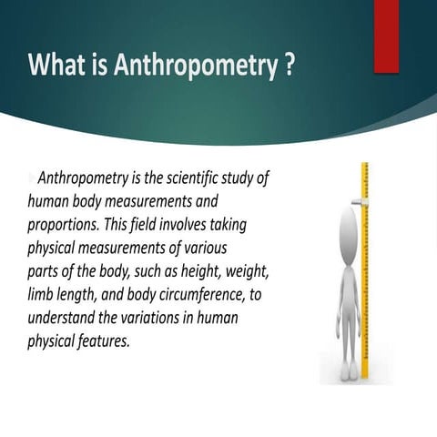 Antropomentry PPT NEW 01.pptx | Men\'s Health | Healthy Living