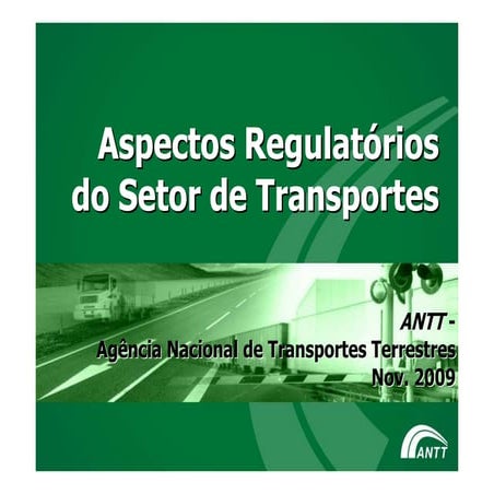 Antt Aspectos Regulatorios | PDF | Rail Travel | Travel Type