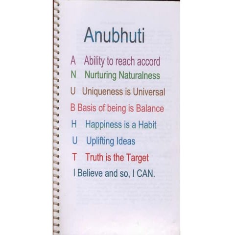 Anubhuti. Life Long Learning Experiences | PPTX