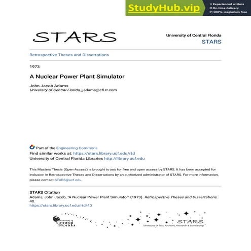 A Nuclear Power Plant Simulator | PDF