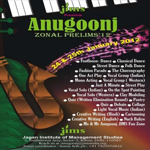 Anugoonj 2012 zonals | PPT