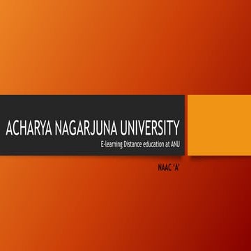 Anu homepage ppt | PPTX