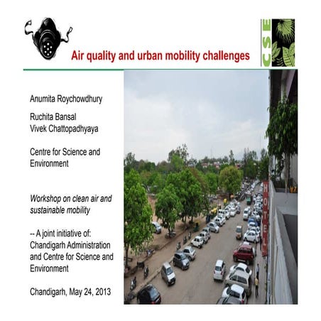 AIr quality and urban mobility challenges, Chandigarh | PDF