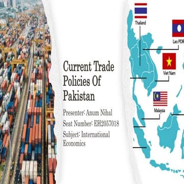 Current Trade Policies of Pakistan | PPTX
