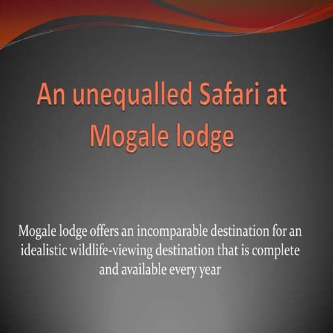 Mogale Lodge presentations