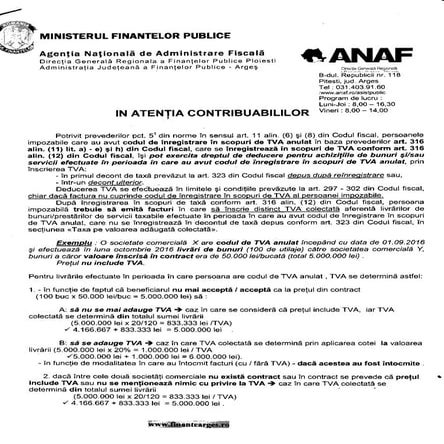 Anunt tva exemple 21 nov | PDF