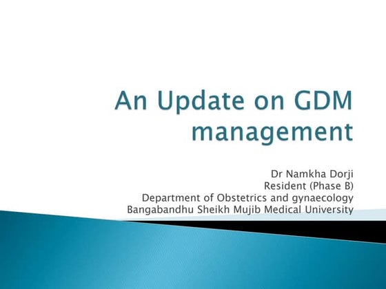 Gestational diabetes mellitus | PPTX