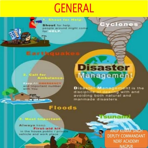 DISASTER MANAGEMENT IN GENRAL | PPTX | Geology | Science