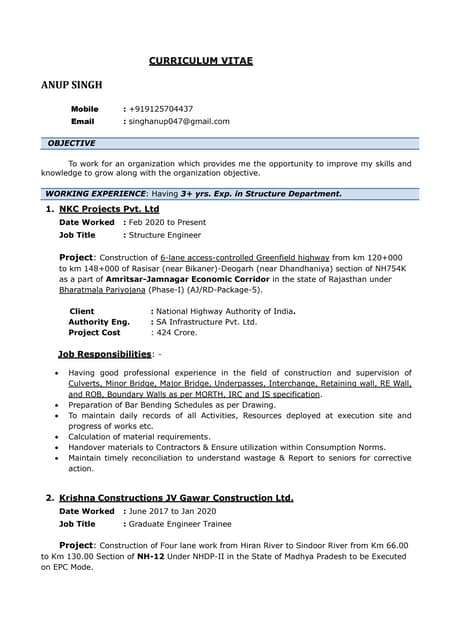 AJAY SINGH RESUME | DOC