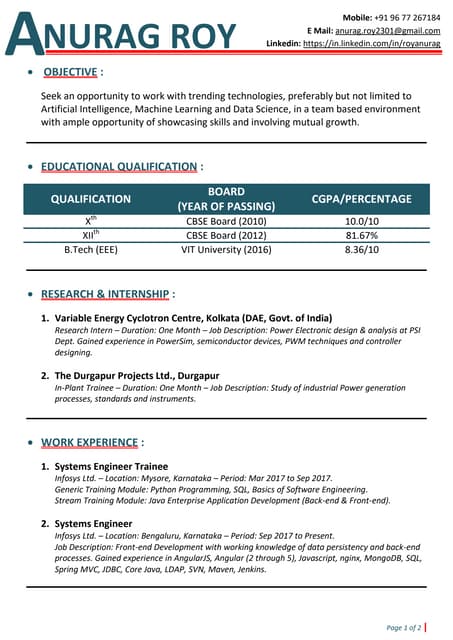 Amit_Resume | DOCX | Programming Languages | Computing