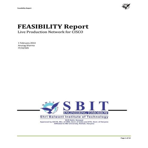 networking report for sbit | DOCX
