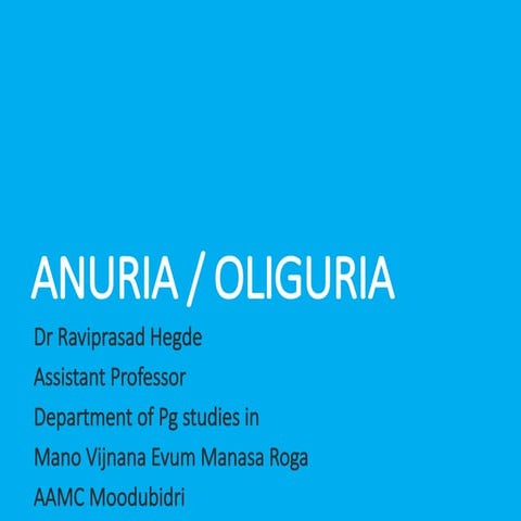 ANURIA power point presentations for undergraduates | PPT