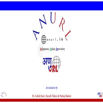 Anurl for website upload | PPT