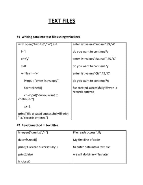 Computer Science Class 12 Practical File Pdf