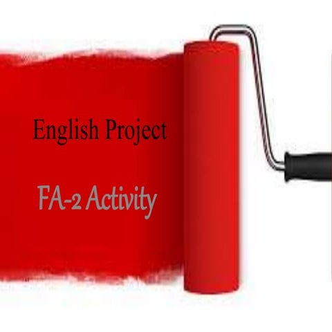 School Project / ppt presentation / Powerpoint /English Project | PPTX