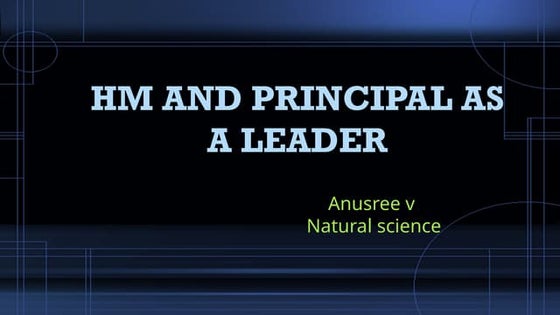 Head master duties and responsibilities | PPTX | Professional School ...