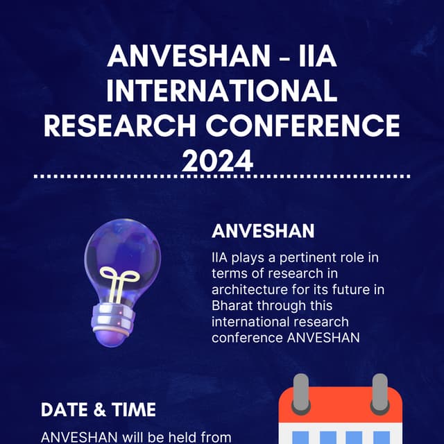 IIA International Research Conference 2024- Anveshan | PDF